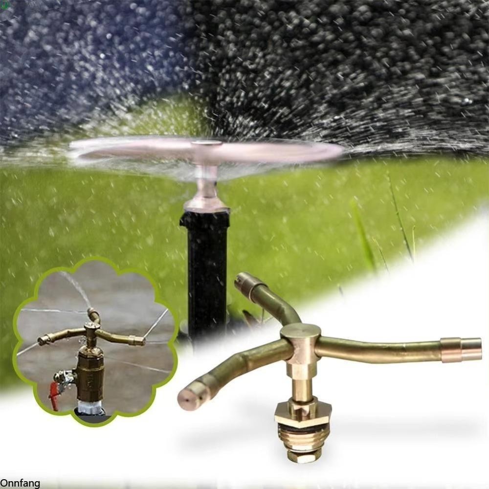 NEEDWAY Automatic Rotary Sprinkler, 2/3/4 Arm Brass Irrigation ...