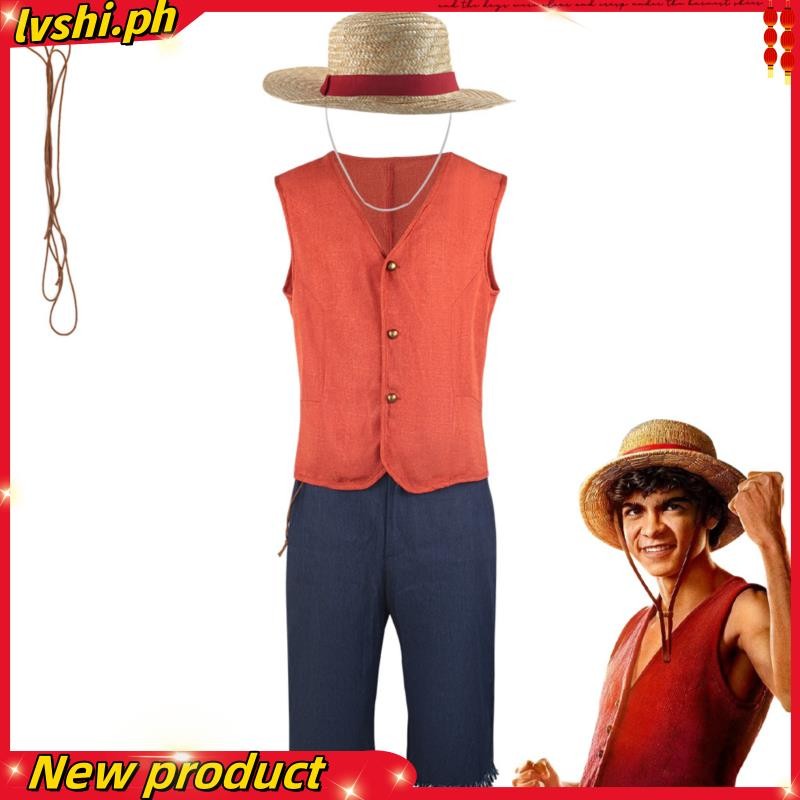 Live Version One Piece Luffy Cosplay Costume TV Series Luffy Clothes ...