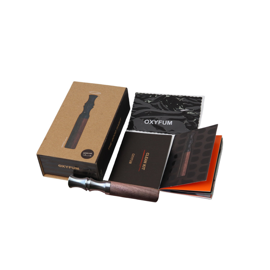 OXYFUM 316L Stainless Steel +Walnut Barrel Good Habit Fum Inhaler ...