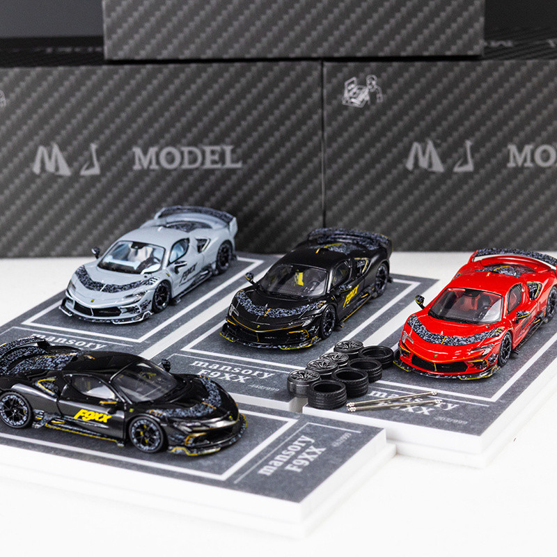 MJ 1/64 Ferrari F9xx Mansory Diecast car Car Model Simulation Alloy ...
