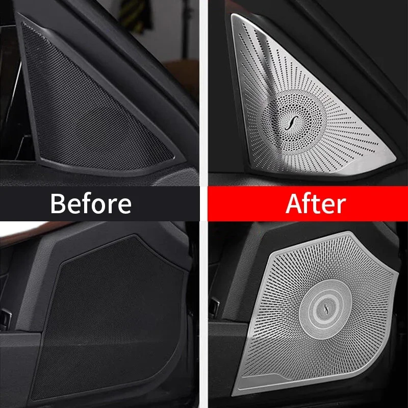 Car Door Speakers Stereo Decorate Cover Speaker Trim Cover For Mercedes Benz E Class W212 2010 ...