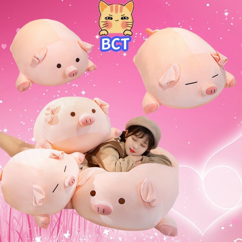 BCT Kawaii Pig Plush Toy Pink Pig Doll Cartoon Animal Doll Pig Doll ...