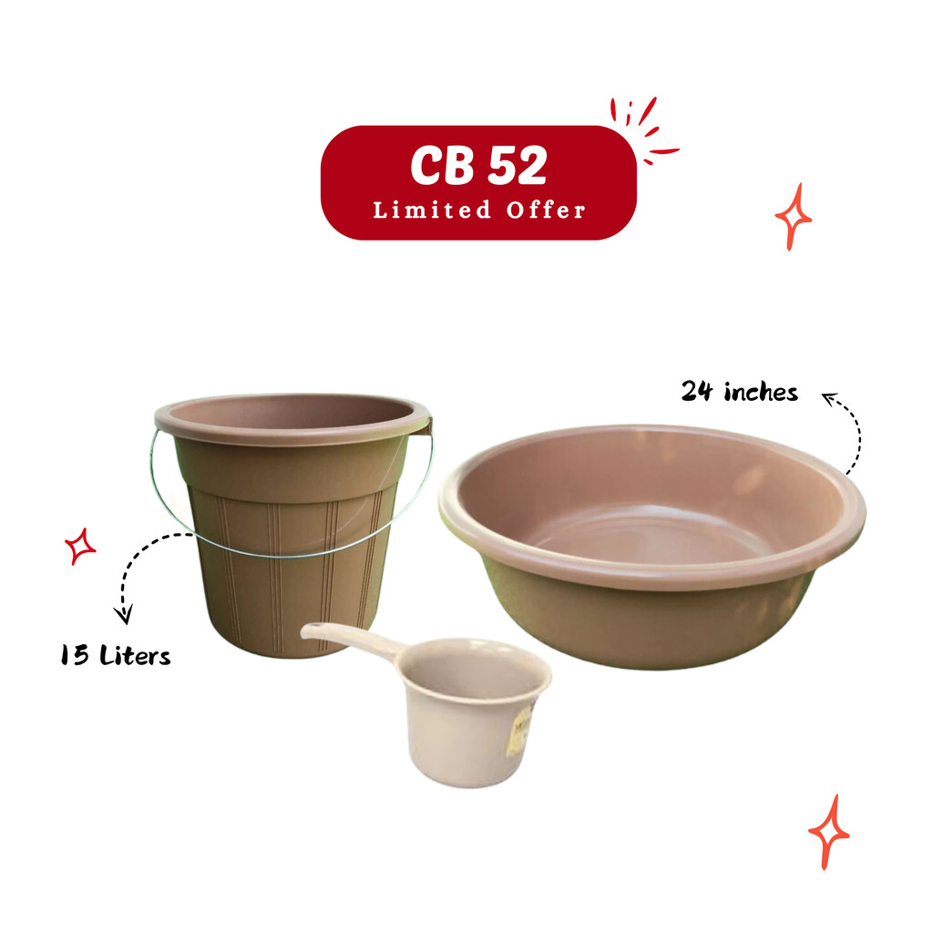 Happy Plastic Christmas Mocha Basin and Pail Bundle CB52 | Shopee ...