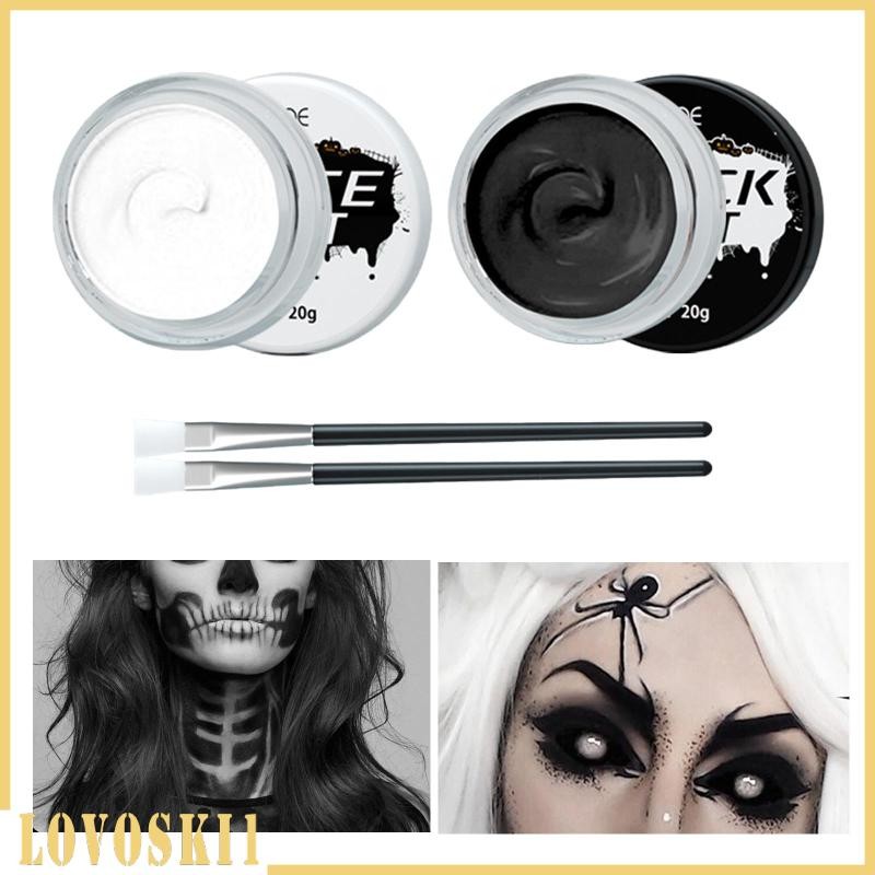 [Lovoski1] White and Face Body Paint, Make up Paint Full Coverage Face ...