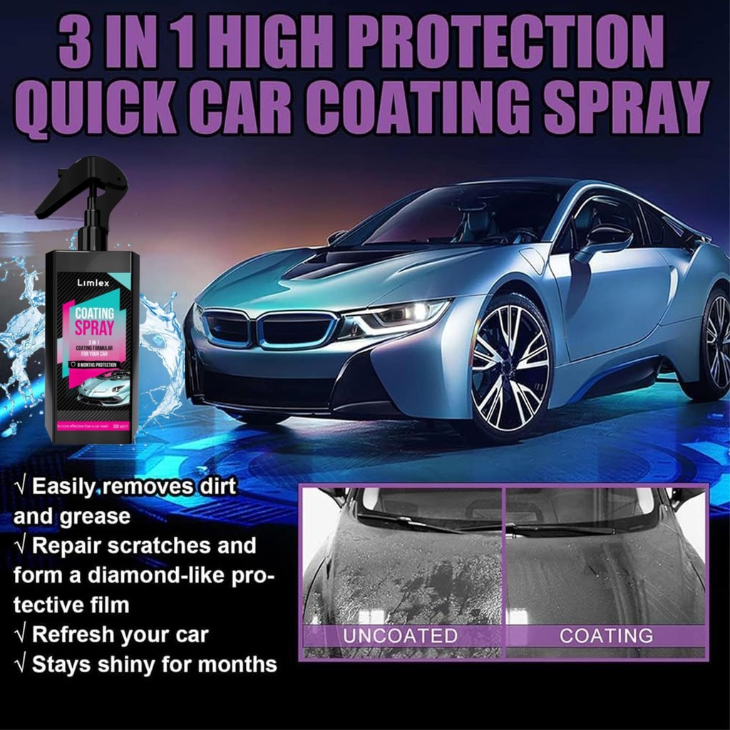 3 In1 High Protection Quick Car Coating Spray/Car Coating Spray Care ...