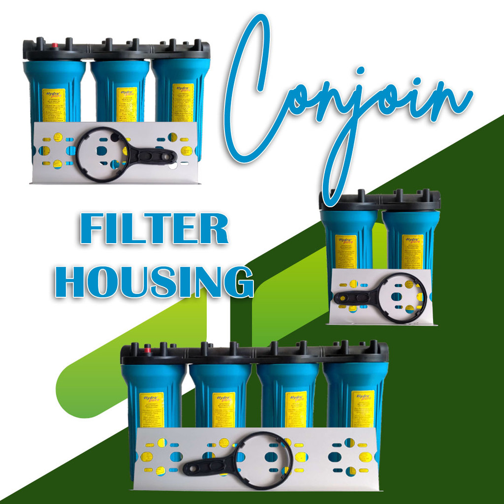 Hydropure 2/3/4 Conjoin 10 inch Deep Well Water Filter housing Complete ...