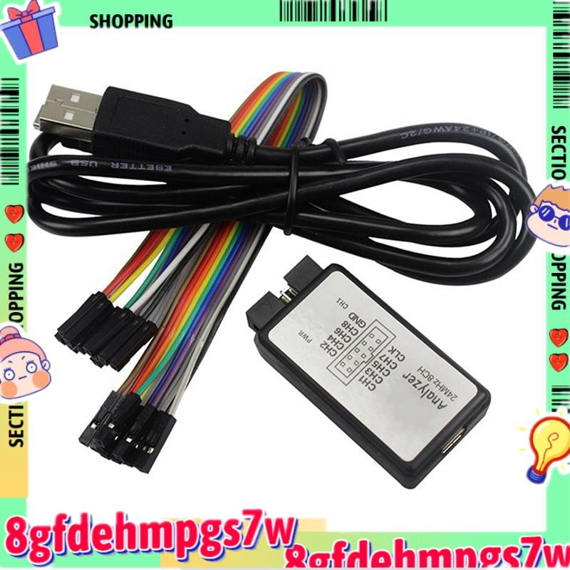 USB Logic Analyzer Single Chip Microcomputer Suitable for ARM FPGA Debugging Tool 24M Sampling 8 ...