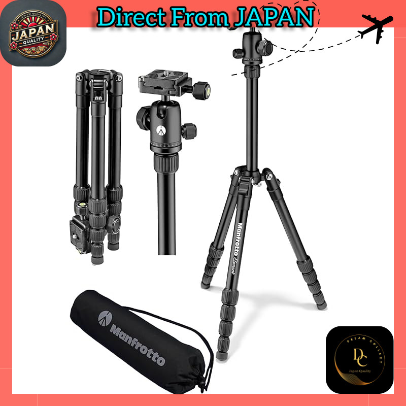 Manfrotto Element Travel Tripod Small Black - Compact, Lightweight ...