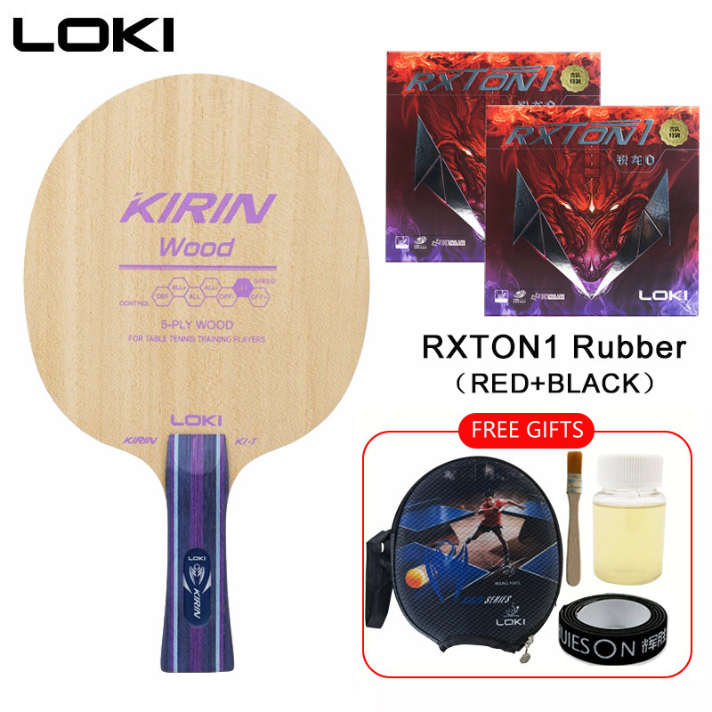 Original LOKI KIRIN K1-T Table Tennis Blade(5Wood,ALL+)Ping Pong Bat Paddle with RXTON1 Rubber ...