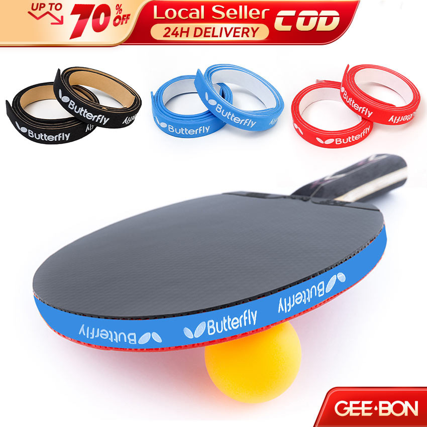 GEEBON 1/2Pcs Table Tennis Racket Protection Strip High Elastic Ping ...