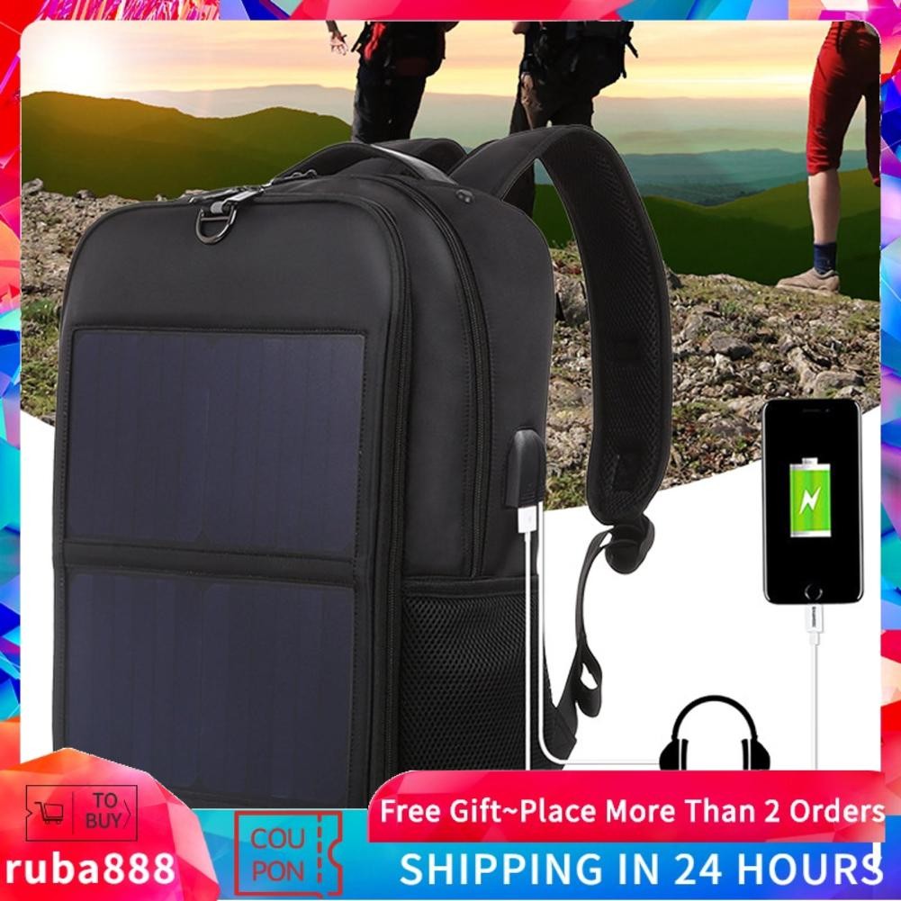 Ruba888 Yoidesu 14W Solar Backpack Panel Power with Handle and USB Charging Port Ergonomic ...