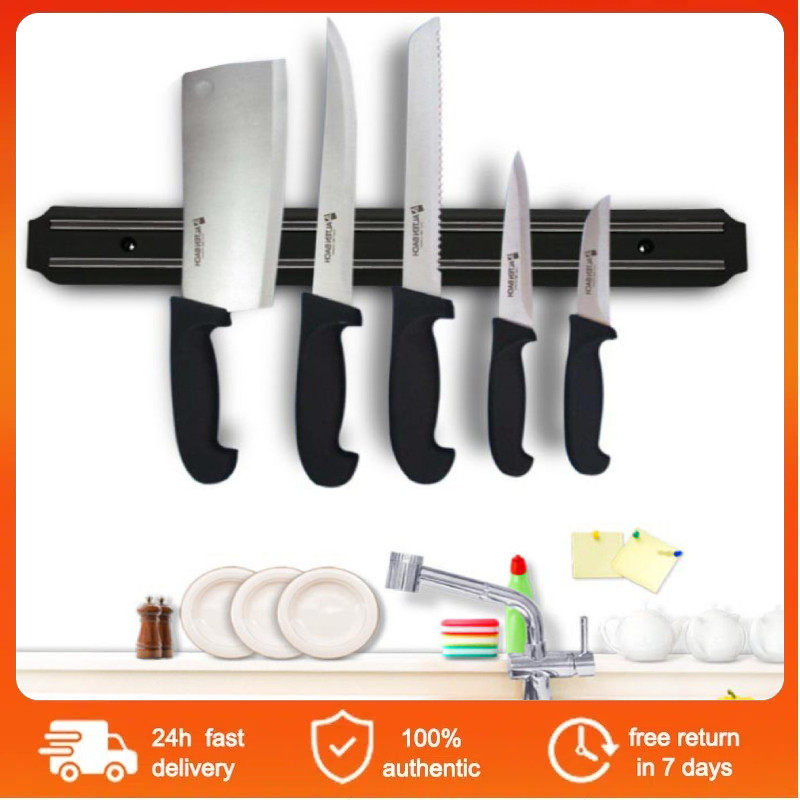 33CM/50CM Wall Mounted Powerful Magnetic Knife Storage Holder Magnetic Knife Holder Kitchen ...