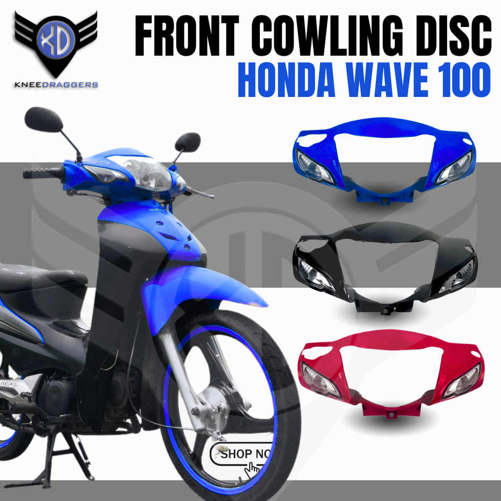 HONDA WAVE 100R DISC FRONT COWLING | Shopee Philippines
