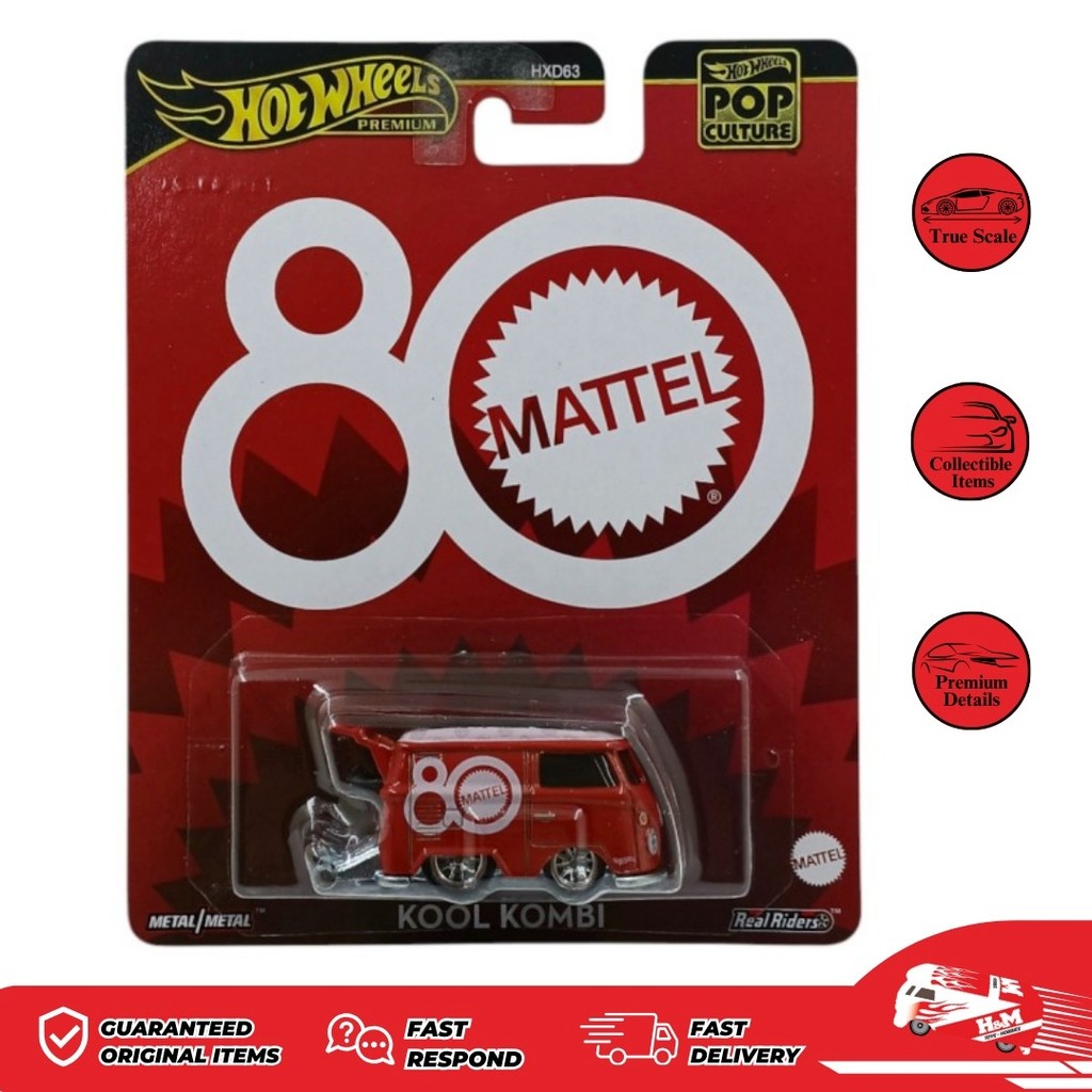 Hot Wheels Premium Pop Culture 80th Kool Kombi - HXD63-G | Shopee ...