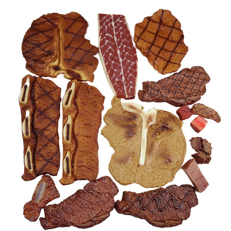 Artificial Beef Steak Model, Fake Beef Pork Belly Simulated PVC Food ...