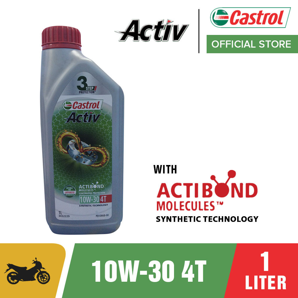 Castrol ACTIV 4T 10W-30 Engine Oil 1L | Shopee Philippines