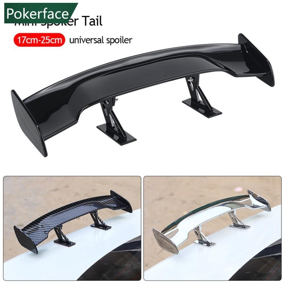 POKERFACE Universal Car Mini Tail Wing Carbon Fiber Look Mini Modified ...