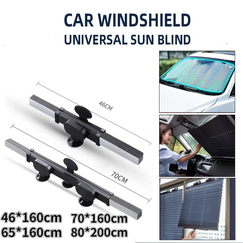 Car Retractable Folding Sunshade Thermal Insulation Curtains Car ...