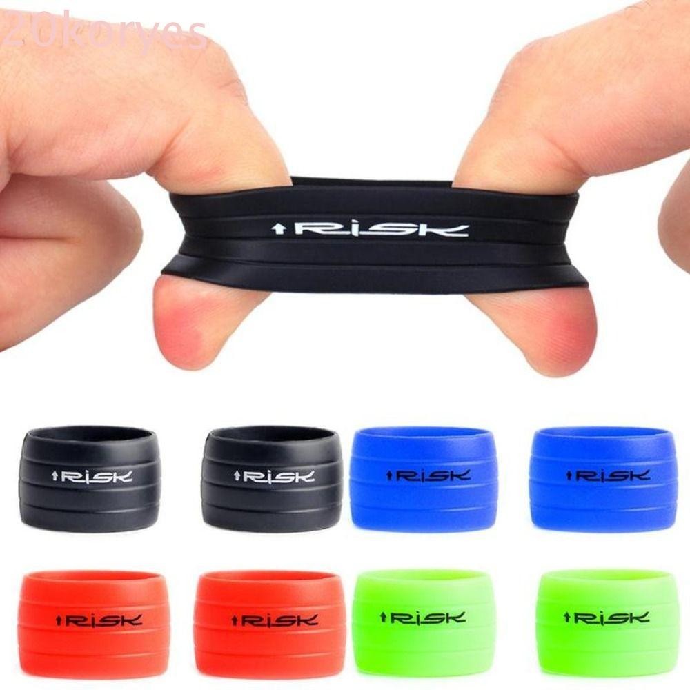 KORYES Handlebar Tape Plug Fixed Ring, Non-Sleeve Waterproof Bicycle ...