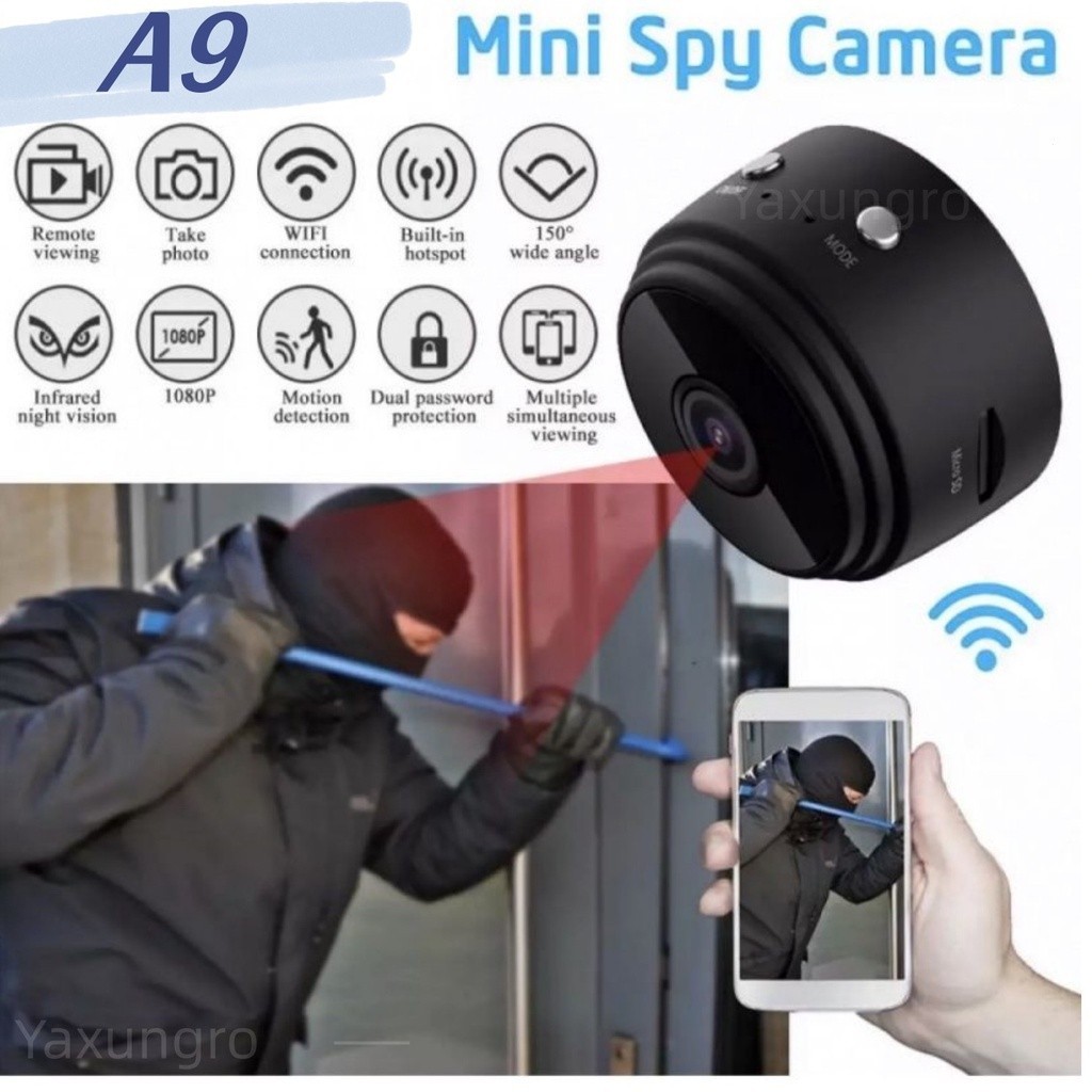 A9 HD 1080p Mini Hidden Camera CCTV Camera Wifi Connect To Cellphone ...