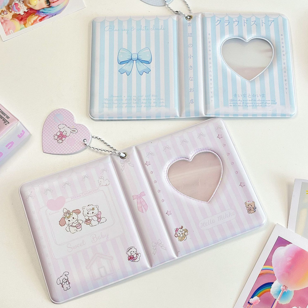 Ins Mikko Matte Photo Album Heart Hollow 36Pockets Korean Idol PhotoCard Book Pendant Star ...