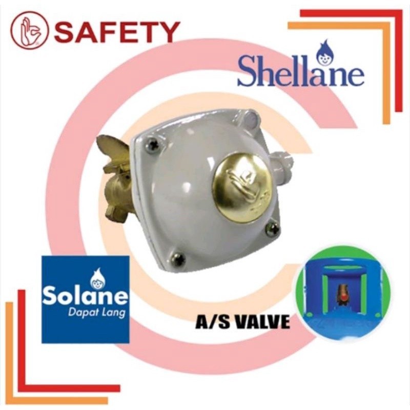 SHELLANE OR SOLANE LPG BRASS SAFETY GAS TANK REGULATOR WITHOUT GAUGE ...