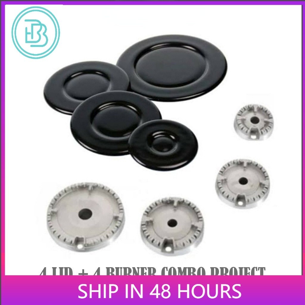 Oven Hob Gas Burner Crown & Cooker & Flame Cap Cover Universal gas hob ...