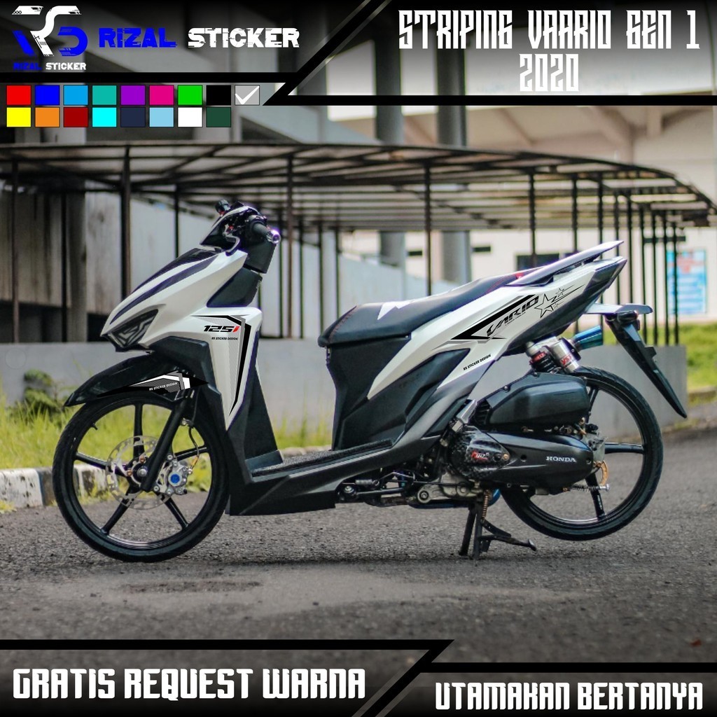 Rs Sticker Design Striping Vario New Gen 1 Motif 3 | Shopee Philippines