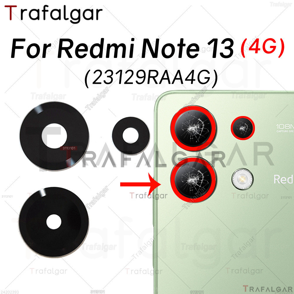 Rear Back Camera Glass Lens For Xiaomi Redmi Note 13 4G 23129RAA4G ...