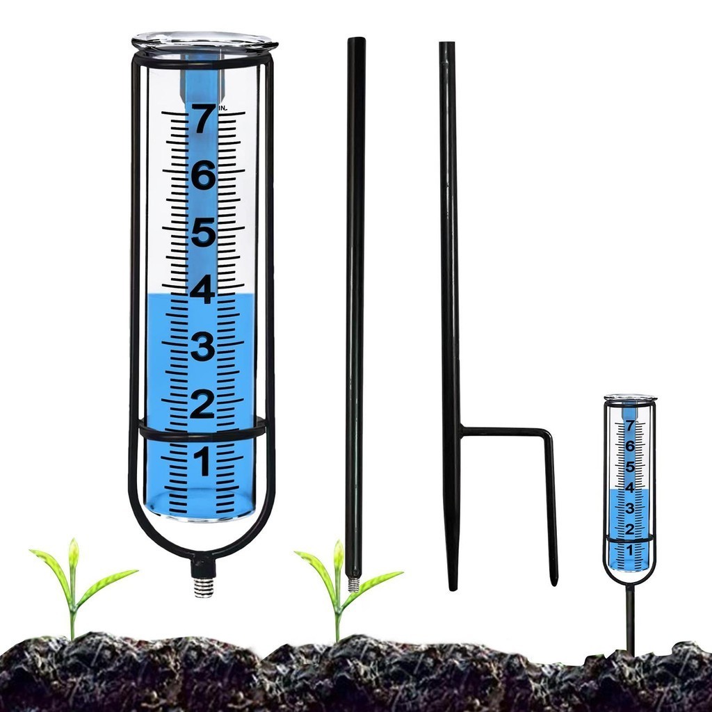 Rain Gauge For Yard Yard Rain Gauge Tube Adjustable Height Water Gauge ...