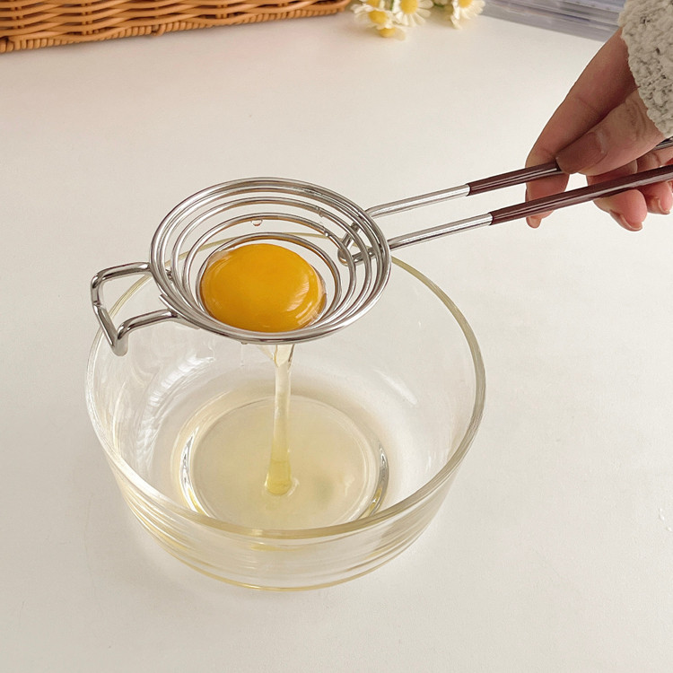 HERA Stainless Steel Egg Separator Filter Egg White Yolk Separator ...
