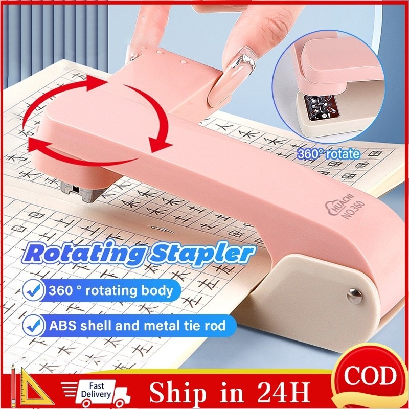 360 Stapler Rotation Heavy Duty Stapler Compatible Effortless Long ...