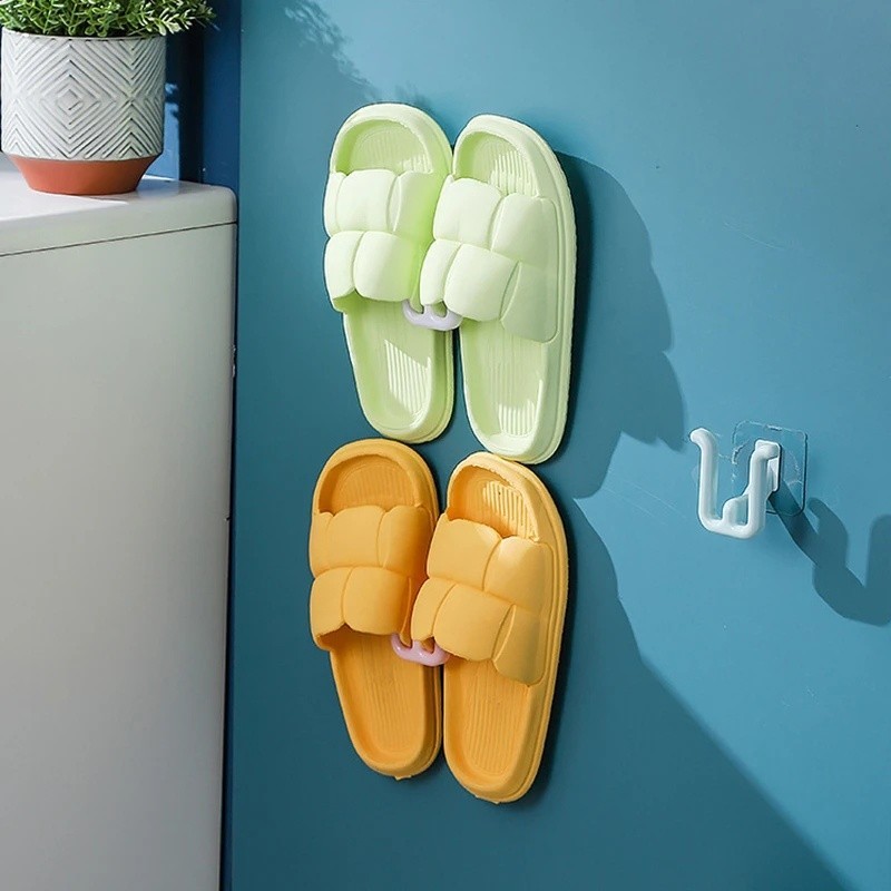 Bathroom Wall-mounted Slipper Rack Holder/Multipurpose Slippers Shoes ...