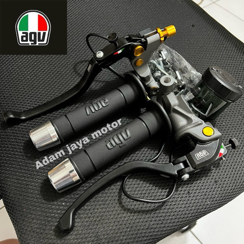 {KJ] Agv RCS 19 Corsa Corta Brake Master Package 1 Tube + AGV Handgrip ...