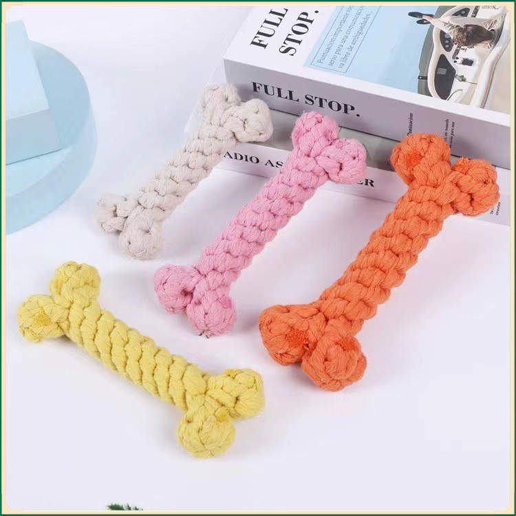 Dog molar bones, pet dog chewing rope, molar cotton rope bones, dog ...