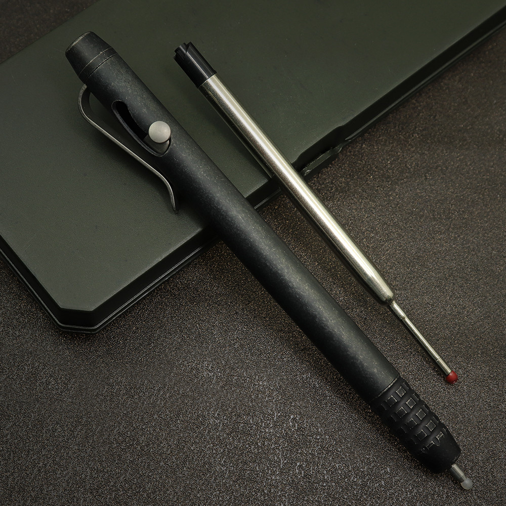 CNEDC Titanium Alloy Bolt Push Pen Ti2 Handwriting Drawing Pen ...