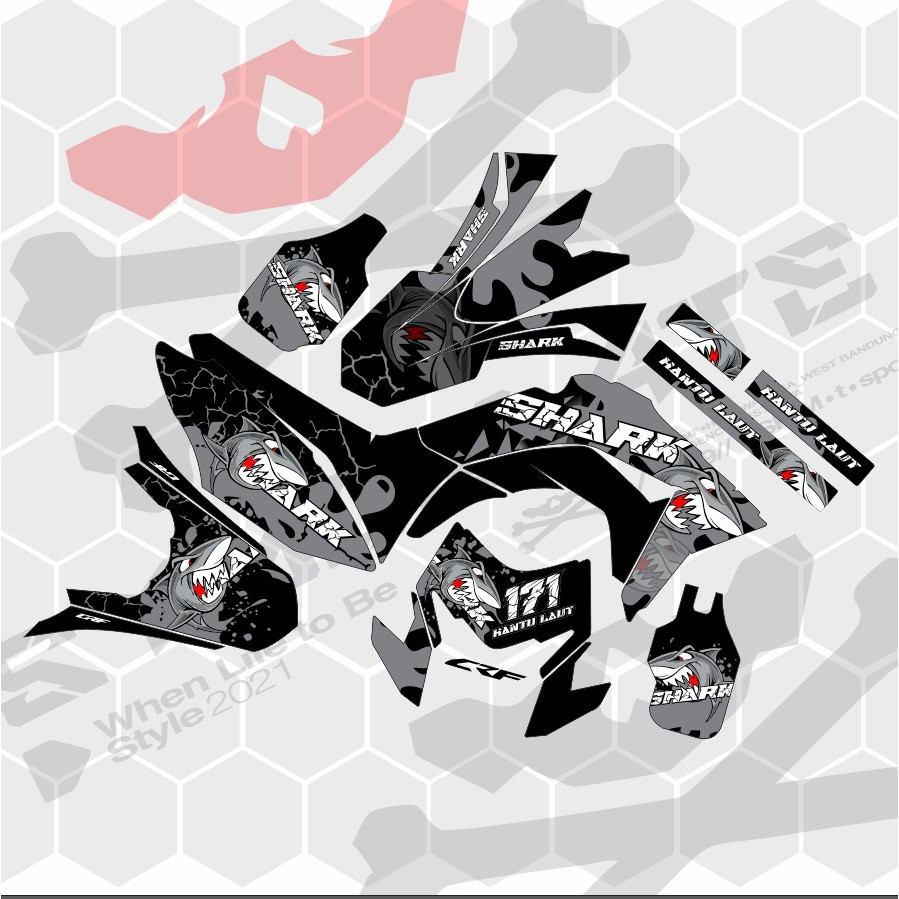Decal/sticker CRF150L/klx Gordon/D'Tracker/WR155/klx bf full body Etc ...