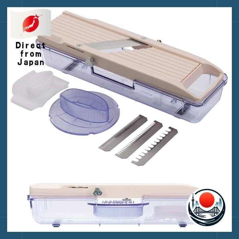 Benriner Universal Vegetable Slicer Deluxe Set Ivory 10-DX-I | Shopee ...