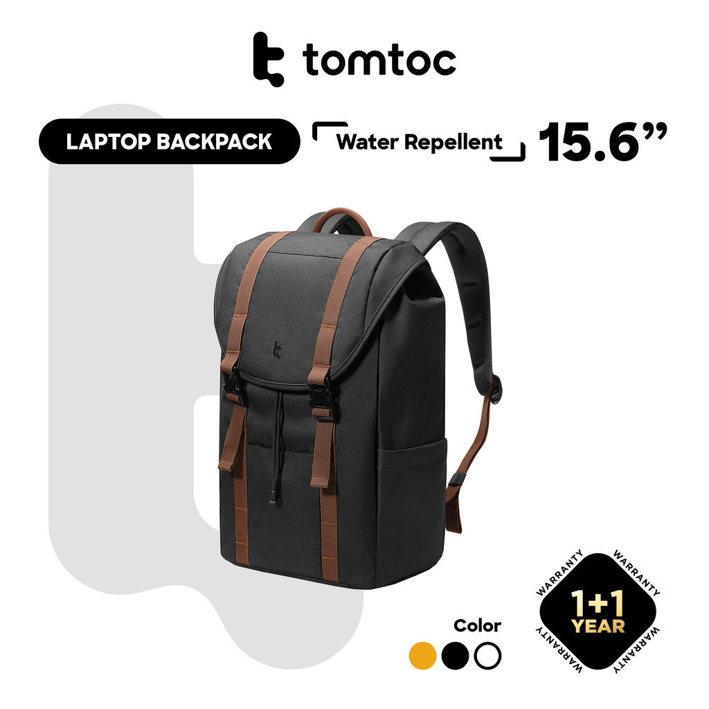 Tomtoc 15.6 inch vintpack flap Laptop Backpack-surface/MateBook/hp/Asus ...