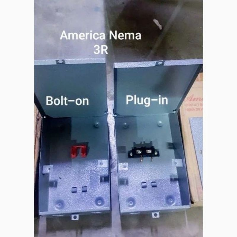 NEMA 3R CIRCUIT BREAKER BOX FOR OUTDOOR PLUG IN/ BOLT ON WEATHERPROOF ...