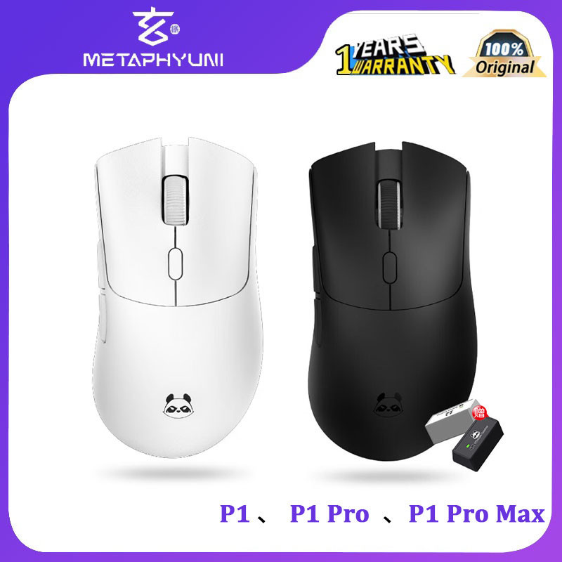 METAPHYUNI P1 pro max Wireless Panda Gaming Mouse 4k/ Bluetooth/Wired ...