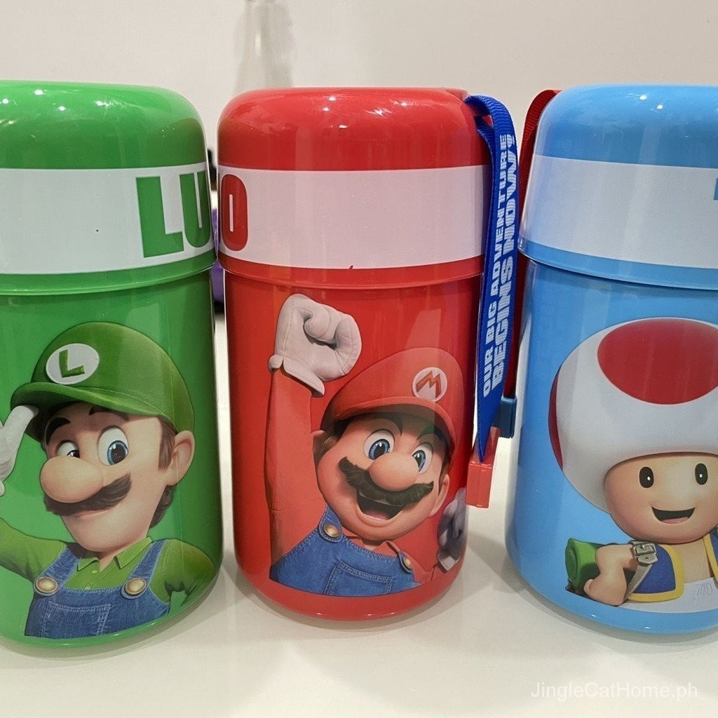 Dekos Joint-Name Super Mario Plastic Water Cup Student Summer Tumbler ...