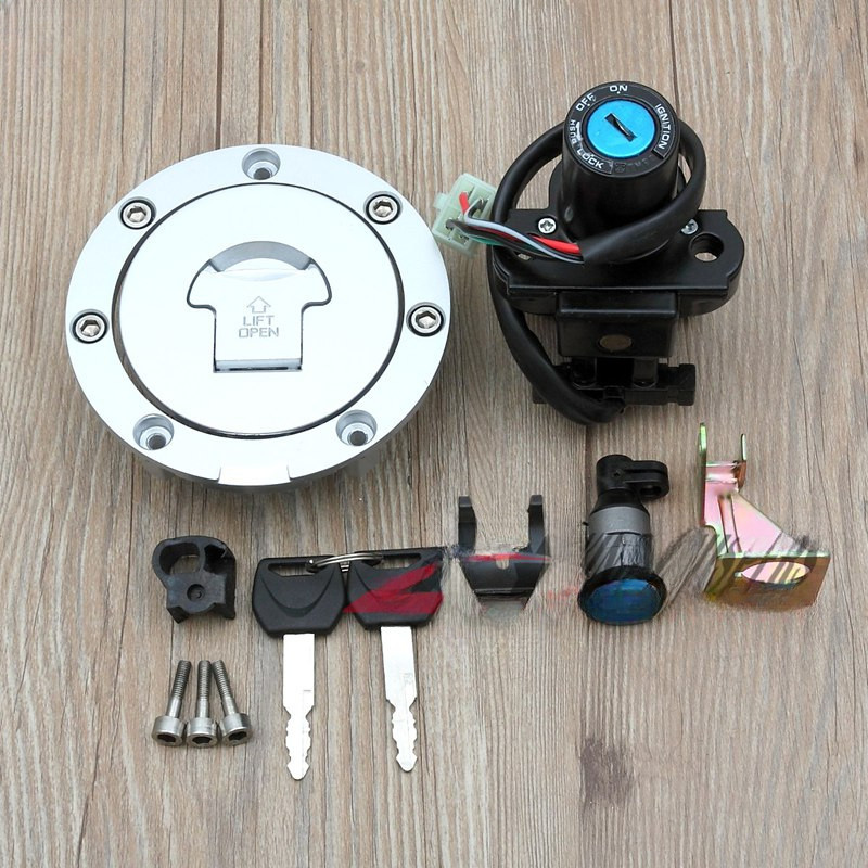 Motorcycle Lgnition Switch Lock Key Set Motocross Fuel Gas Tank Cap ...