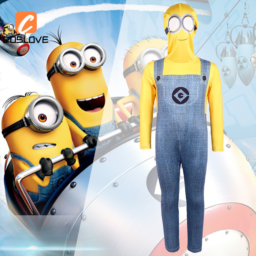 Anime Movie Despicable Me Minions Cosplay Clothing Full Set Costume ...