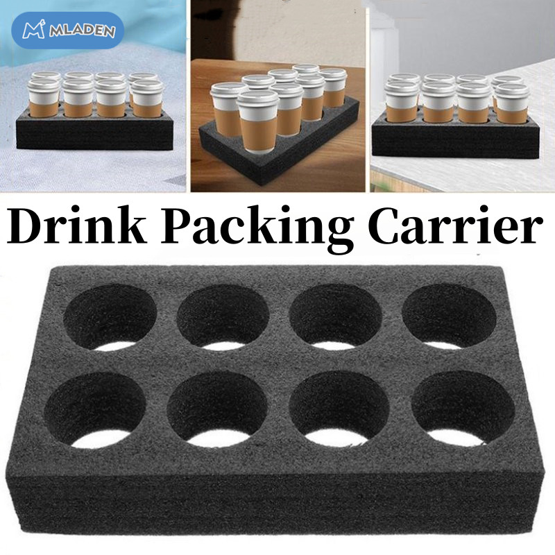 MLADEN Coffee Cup Tray Cup Carrier Disposable Beverage Delivery Holder ...