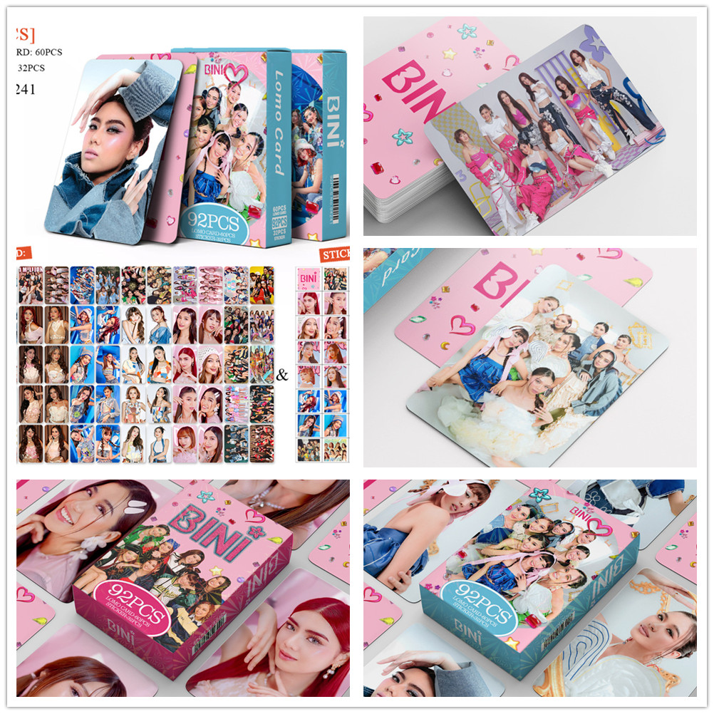 92Pcs BINI LOMO CARD Photocards Lomocard Talaarawan Cards Laser ...