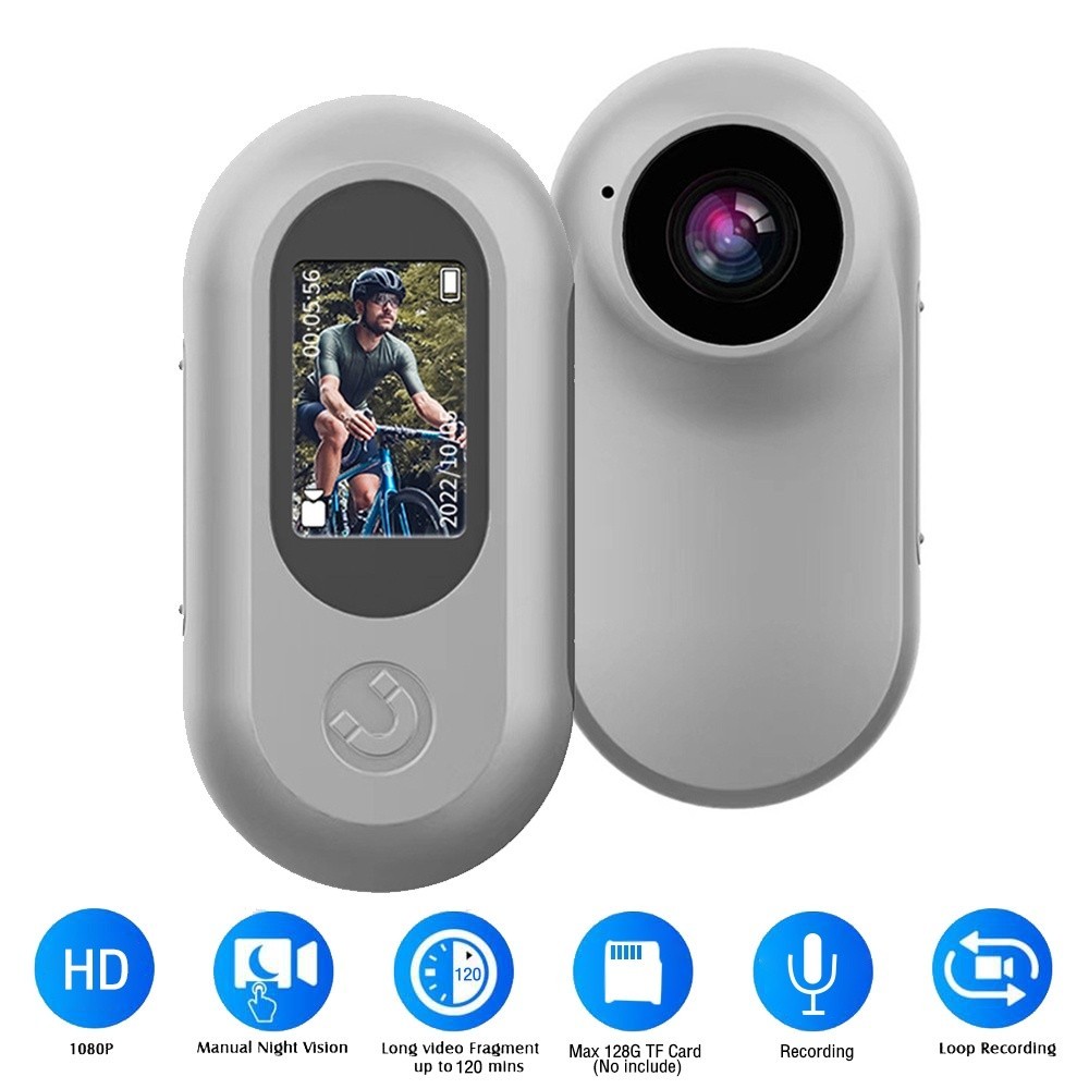 1080p Mini Action Camera Outdoor Sports Pocket Camera with Screen Video ...