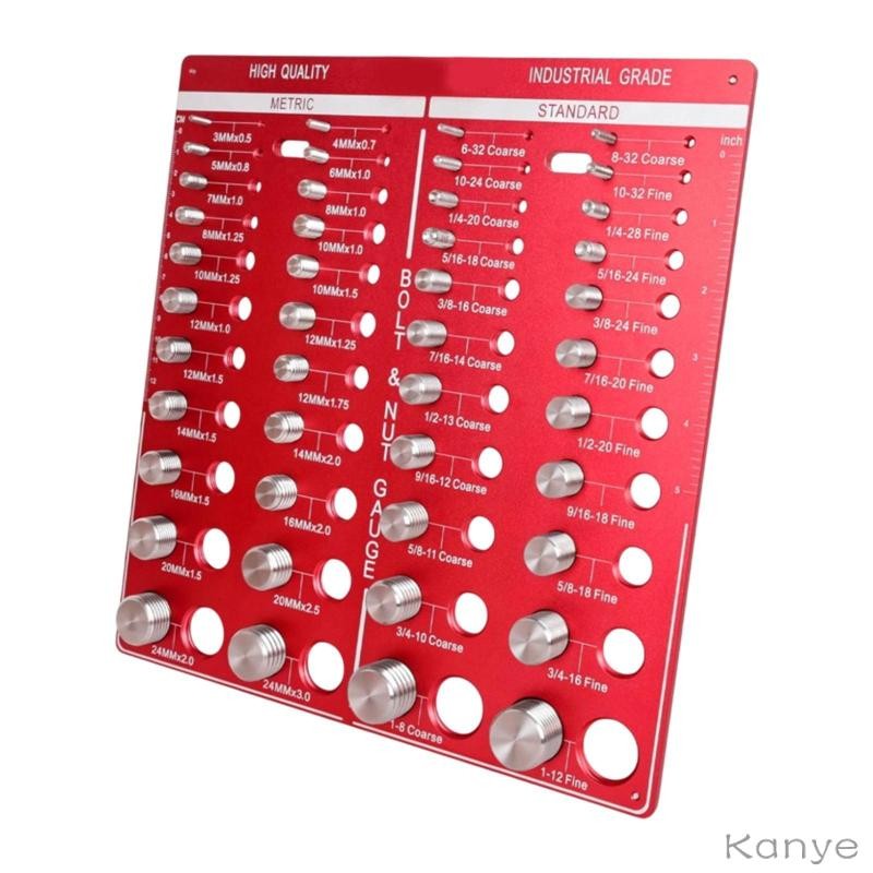 [KY] 44 Holes Thread Checker High Performance Wall Mountable Measuring ...