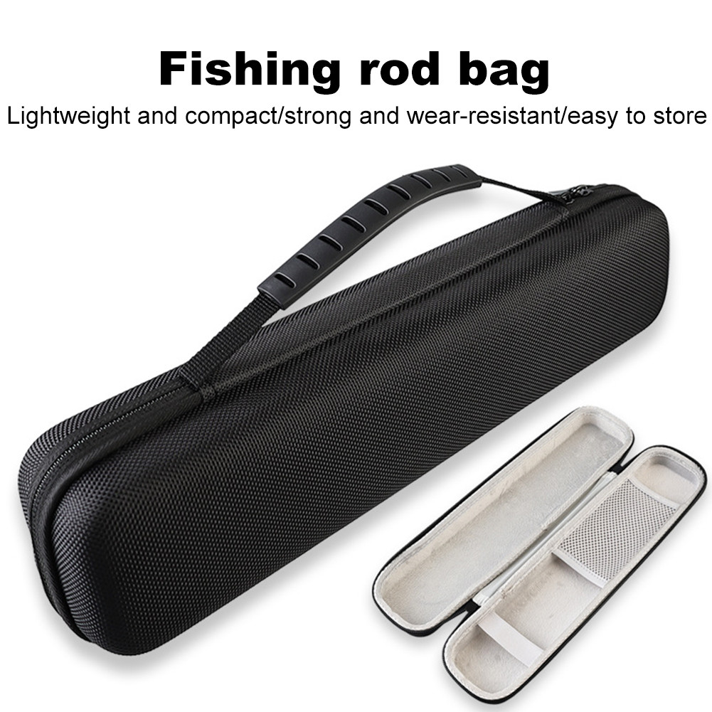 Hard Shell Fishing Rod Bag Fishing Pole Bag Shock Absorption Fishing ...