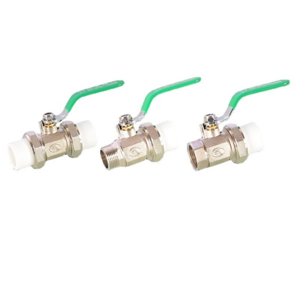 Ppr Live Connection Copper Ball Valve 20/25/4/6 Points Double-Headed ...